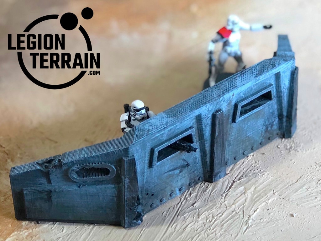 Military Barricade Heavy Cover Star Wars Legion 40K | Etsy
