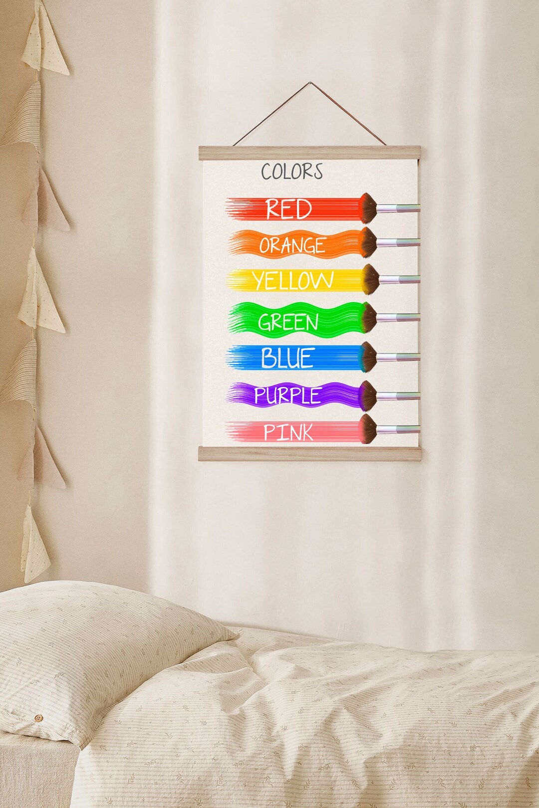 Póster de colores / Carteles de aprendizaje educativo Montessori ...