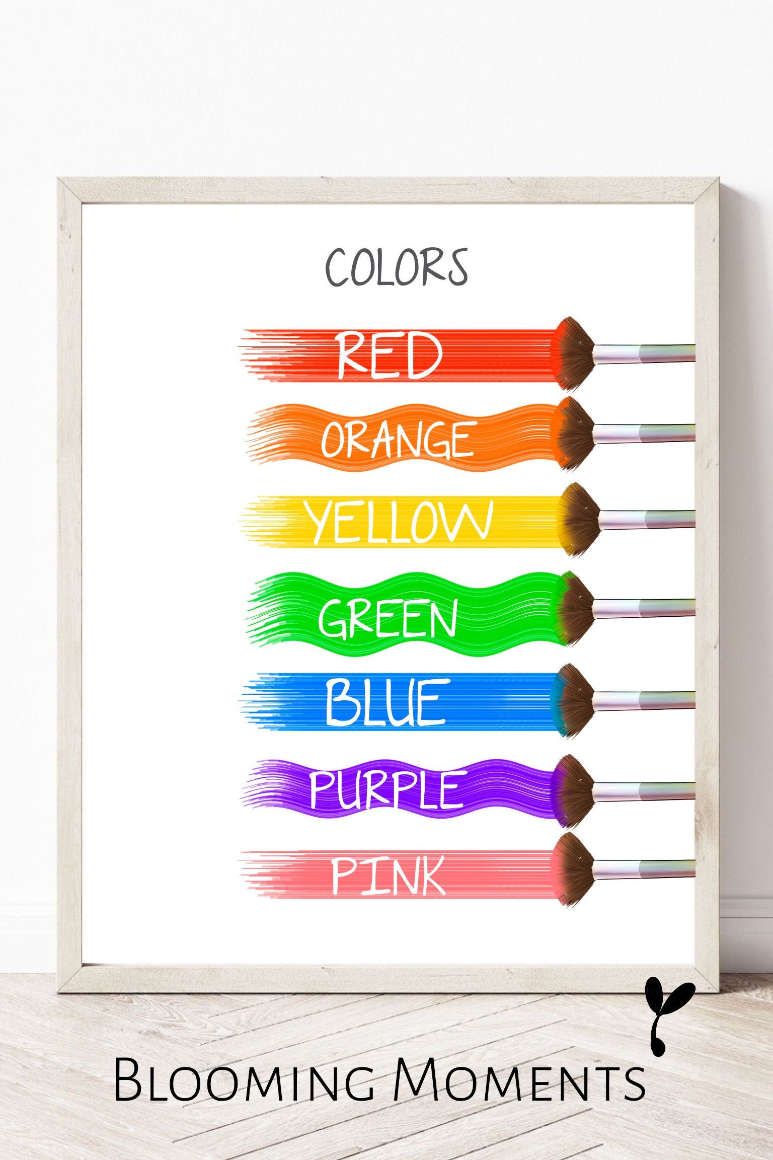 Póster de colores / Carteles de aprendizaje educativo - Etsy México