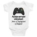 Baby Bodysuit, Video Game Bodysuit, Gamer Outfit, Achievement Unlocked ...