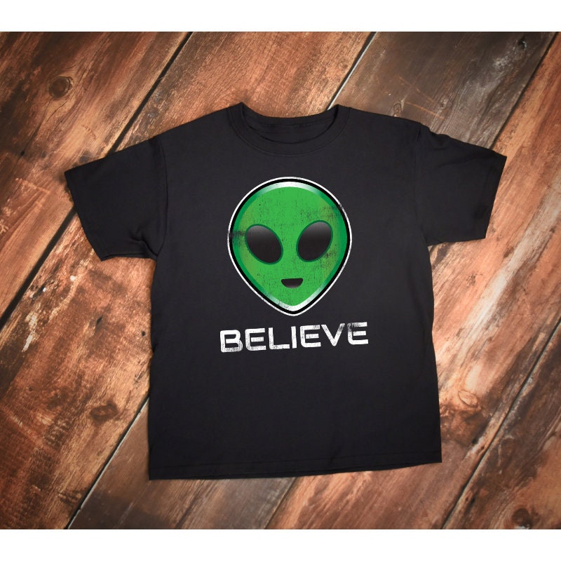 Alien Believe Shirt, Kids Alien Shirt, Kids Birthday Gift, Cute Alien ...