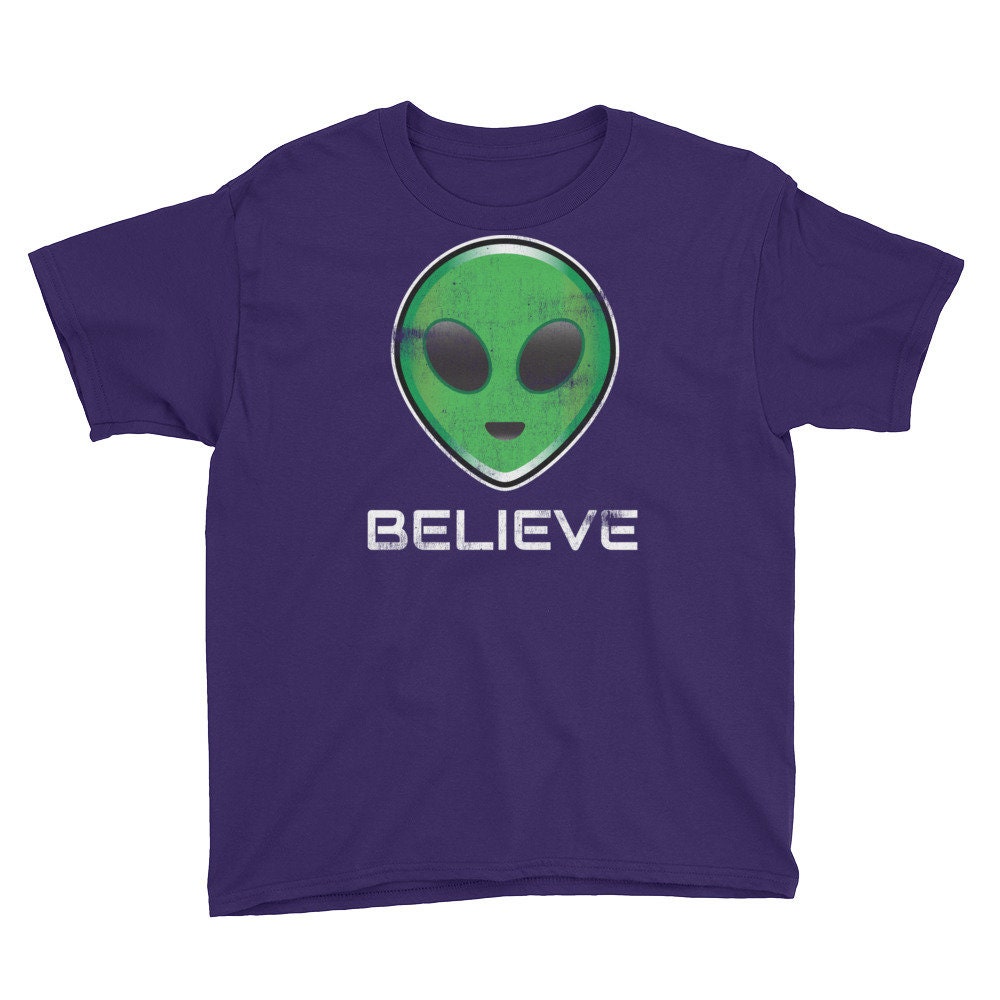 Alien Believe Shirt, Kids Alien Shirt, Kids Birthday Gift, Cute Alien ...