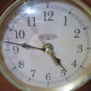 Vintage Brownstone Solid Pine Mantel Clock With a Large Face - Etsy