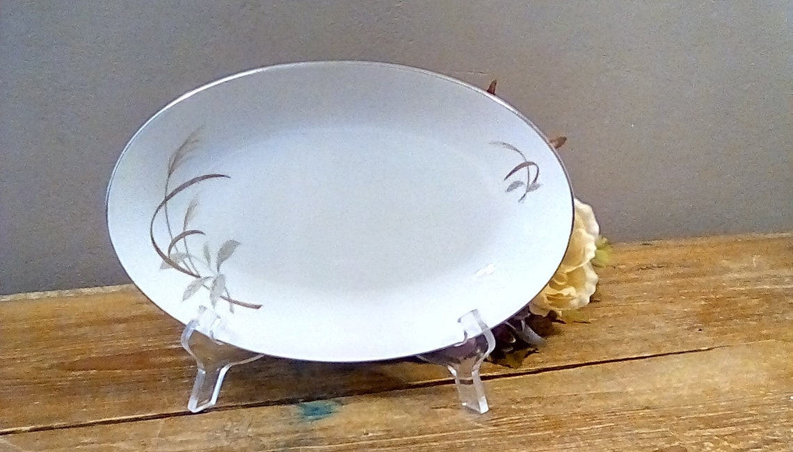 Vintage Porcelain Platter by Vogue China Company USA, 9 3/4" Wide Small ...