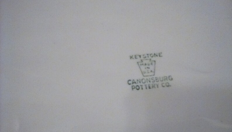 Vintage Large Porcelain Platter by Keystone Canonsburg, Queen's Rose ...