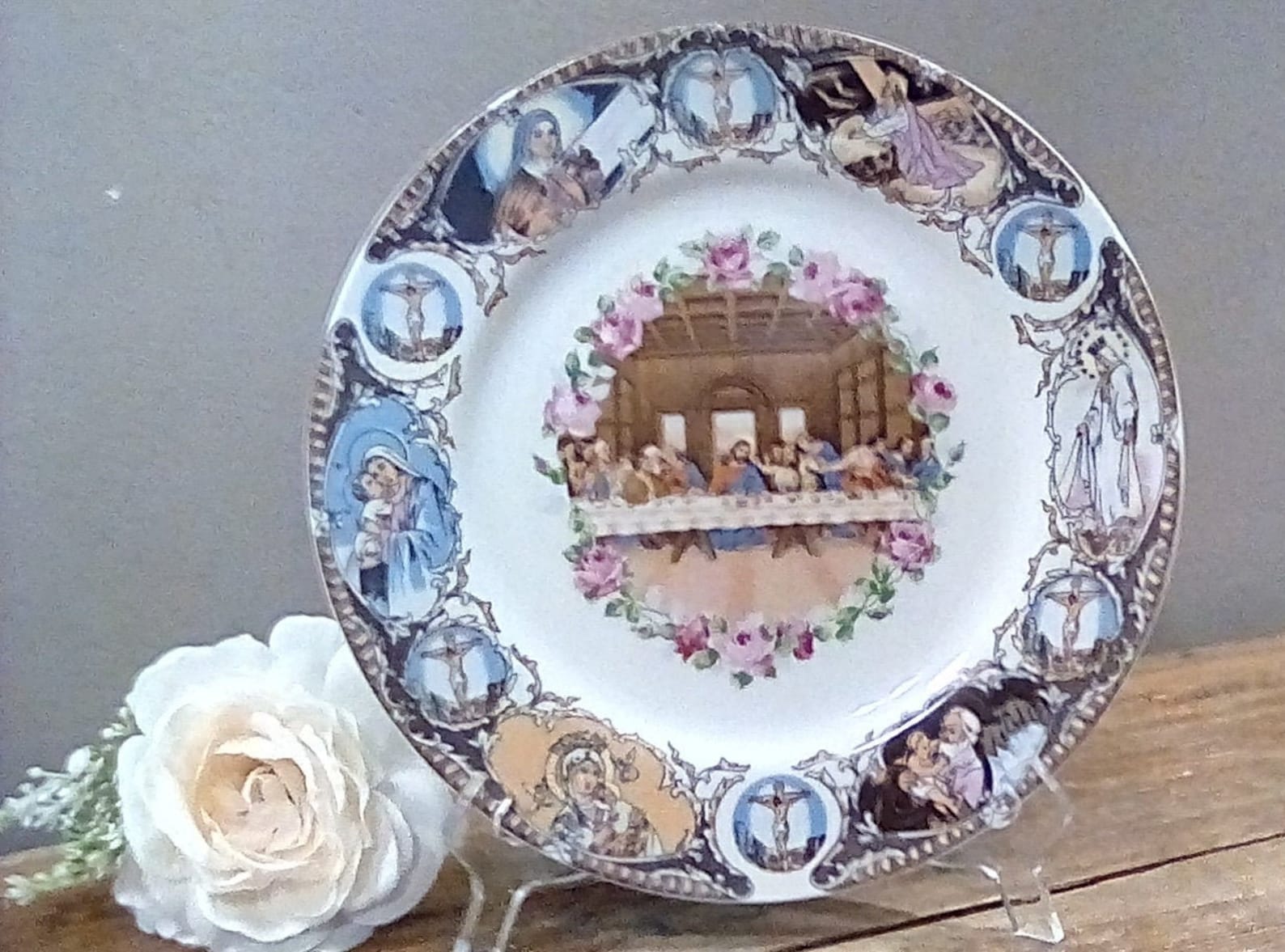 Vintage Last Supper Plate Collectible Plate from the 1950s | Etsy
