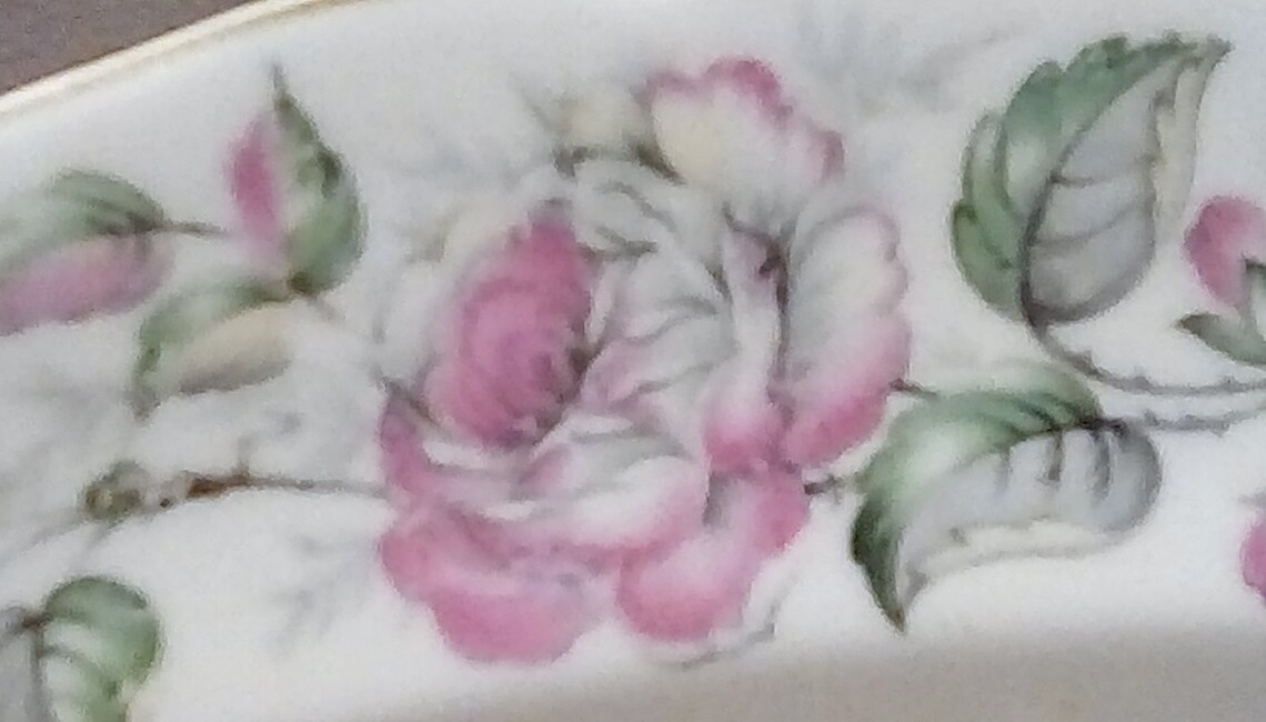 Vintage Large Porcelain Platter by Keystone Canonsburg, Queen's Rose ...