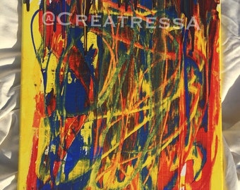 Abstract acrylic art | Etsy