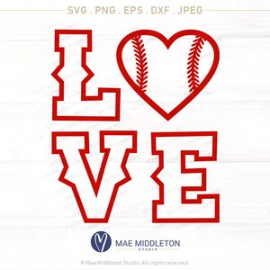 Baseball LOVE Mini Bundle! Printables, Cut Files, Jpeg, Png, Eps, Dxf ...