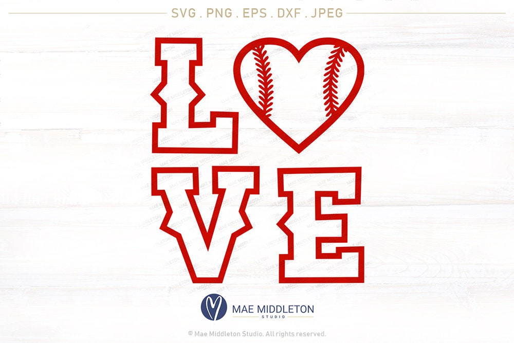 Baseball LOVE Mini Bundle Printables Cut Files Jpeg Png | Etsy