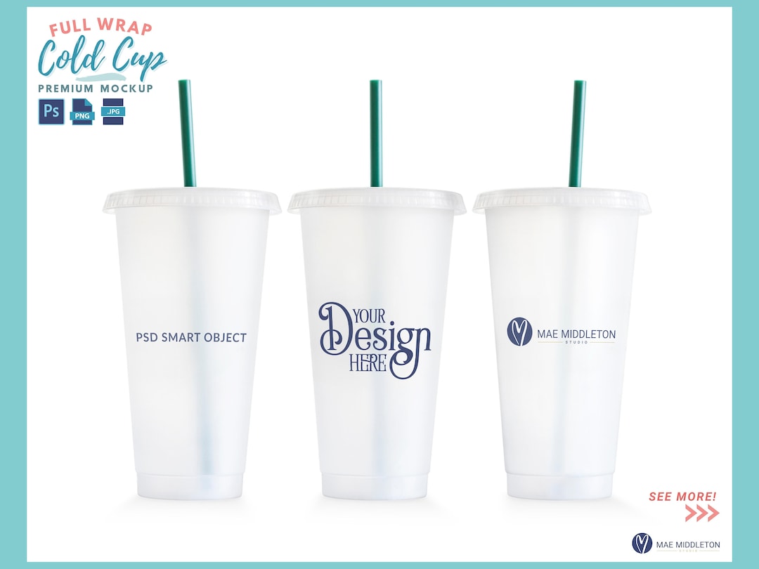 Cold Cup Mockup | Full Wrap 24 Oz. Venti - Psd, Png, Jpg - Etsy