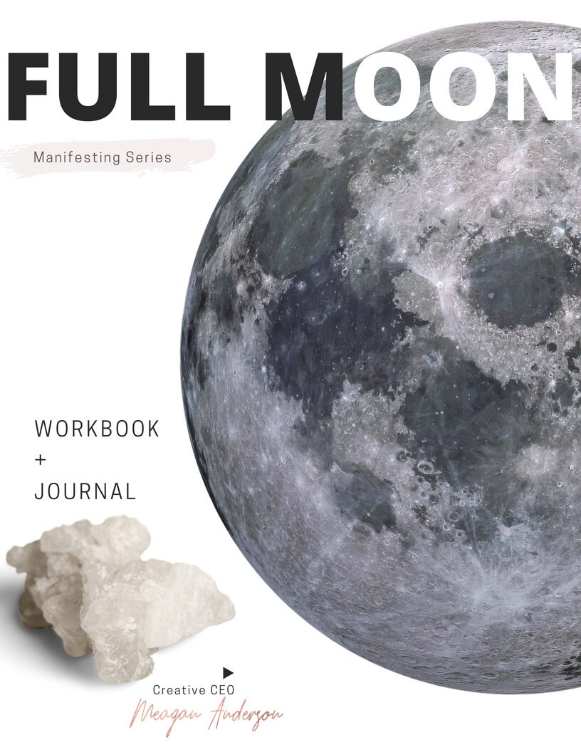 Full Moon, New Moon, Manifesting Printable, Digital Download, Goal ...