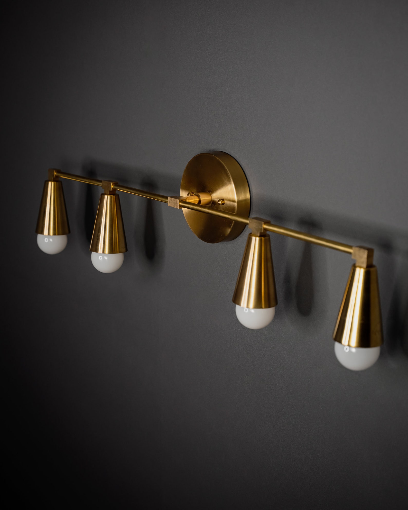 Icarus 4 Cone Light Vanity Mid Century Modern Contemporary - Etsy