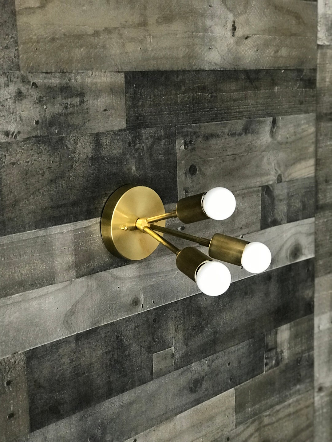 Athena Modern 3 Light Sputnik Mid Century Industrial Vanity Bathroom ...