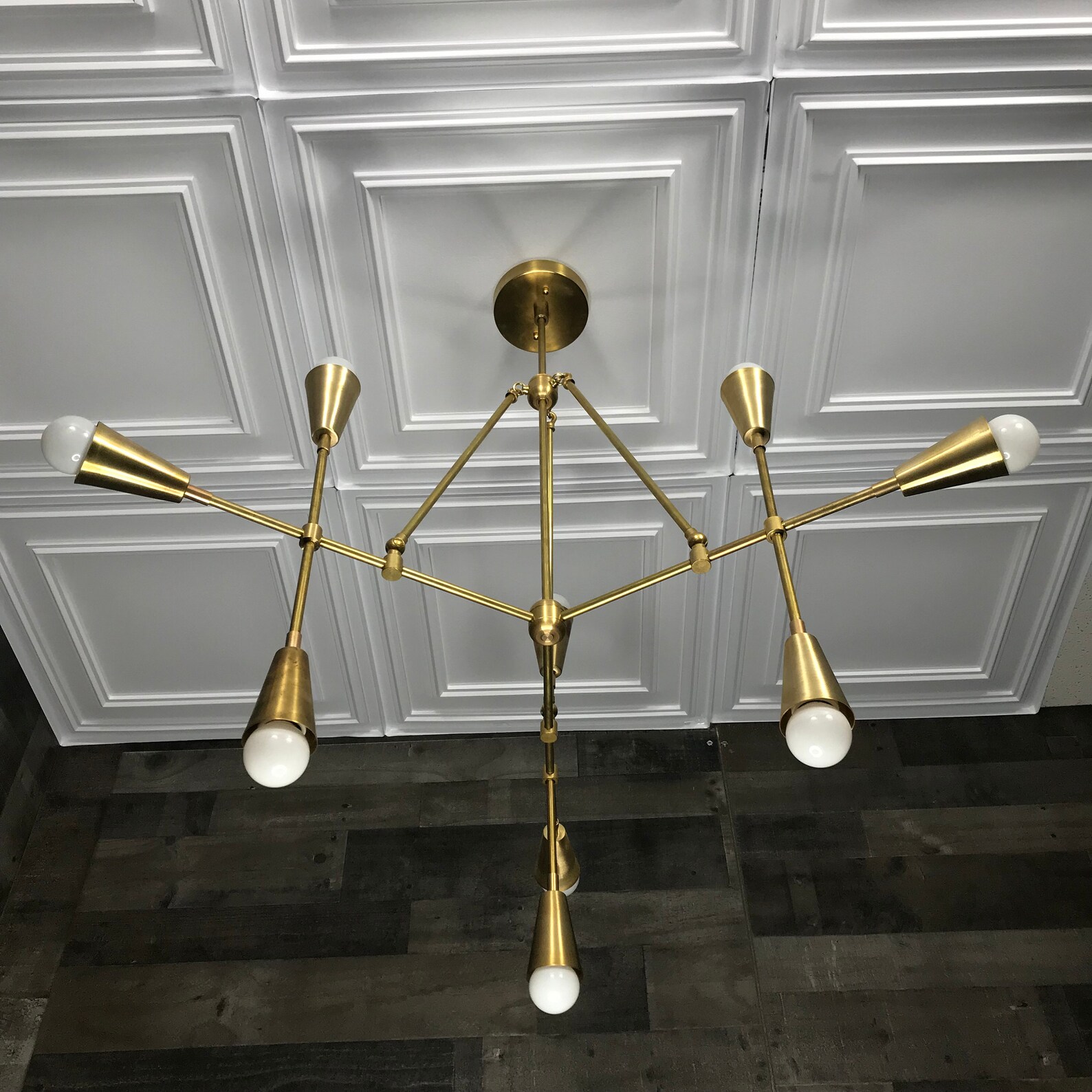 Titan Modern Geometric Sputnik 9 Light Mid Century Industrial - Etsy