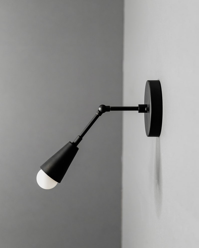 Coruscate Single Cone Adjustable Vanity Light - Etsy