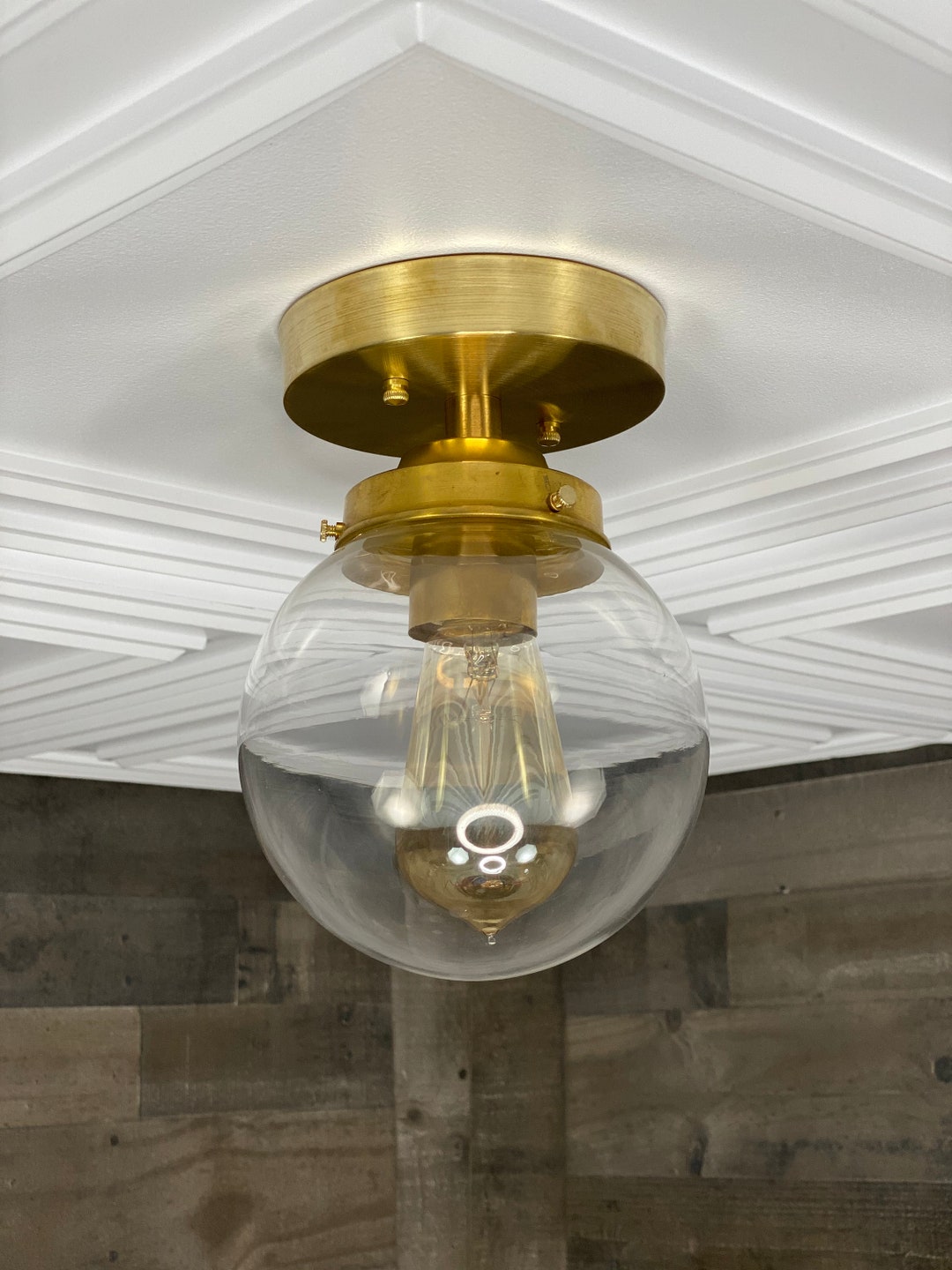 Bjorn Modern Single Light 6in Globe Ceiling Kitchen Flush Mount - Etsy