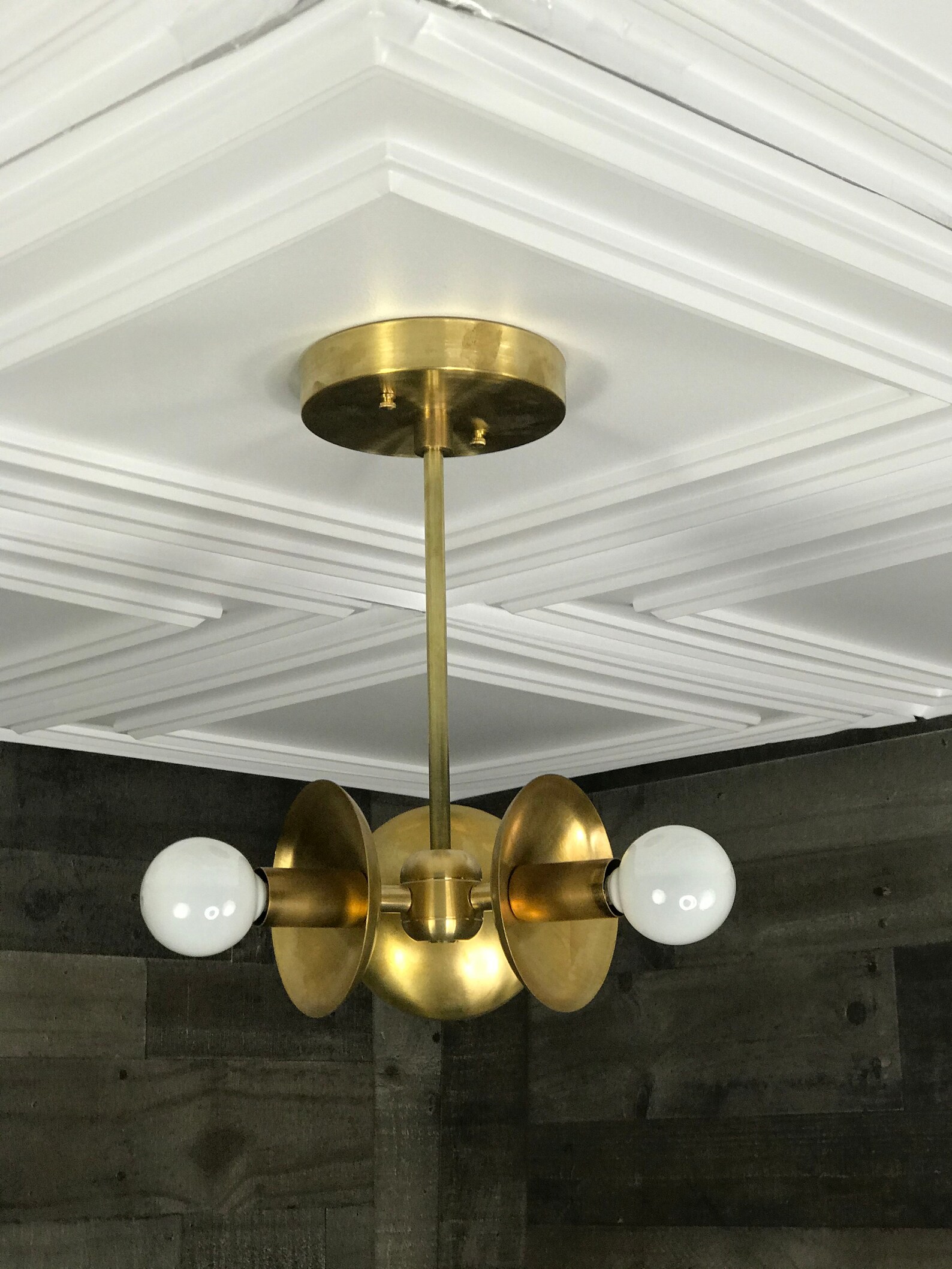 Rafia Modern 3 Light Candelabra Mid Century Chandelier - Etsy