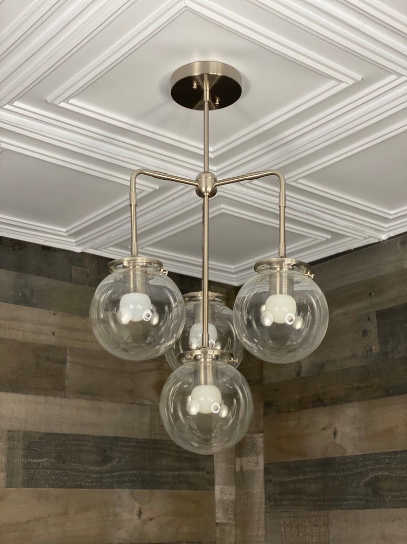 Loco Modern Sputnik 4 Light 6 Inch Globe Mid Century Industrial ...
