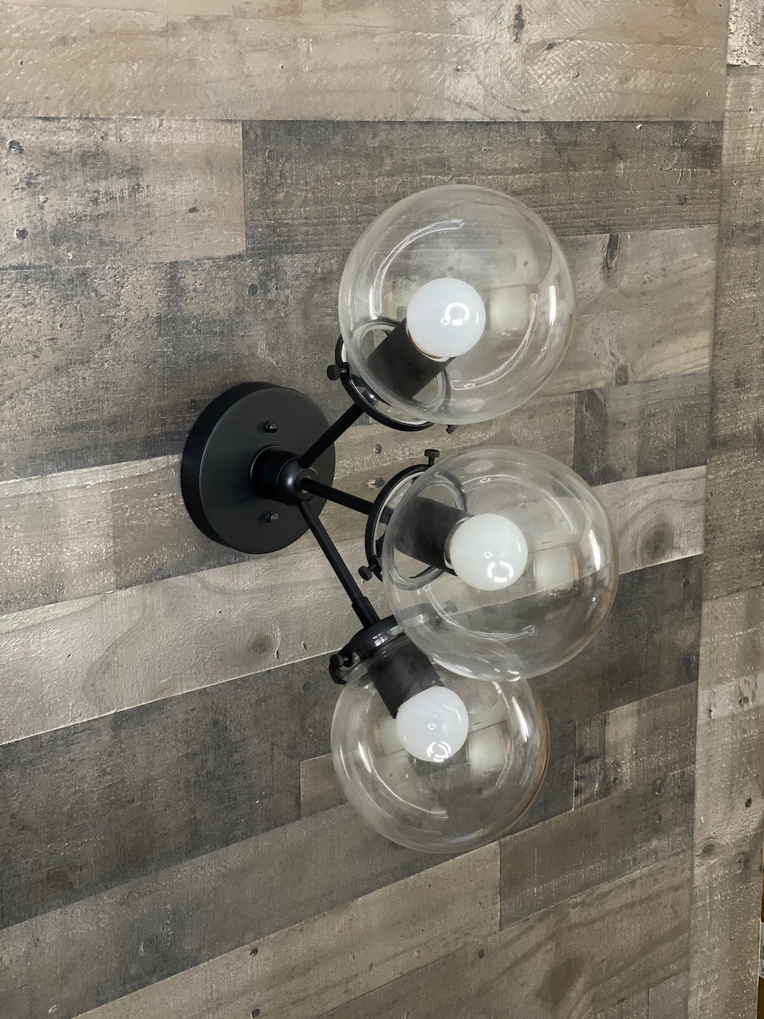 Vakker Modern 3 Light 6in Globe Mid Century Sconce - Etsy