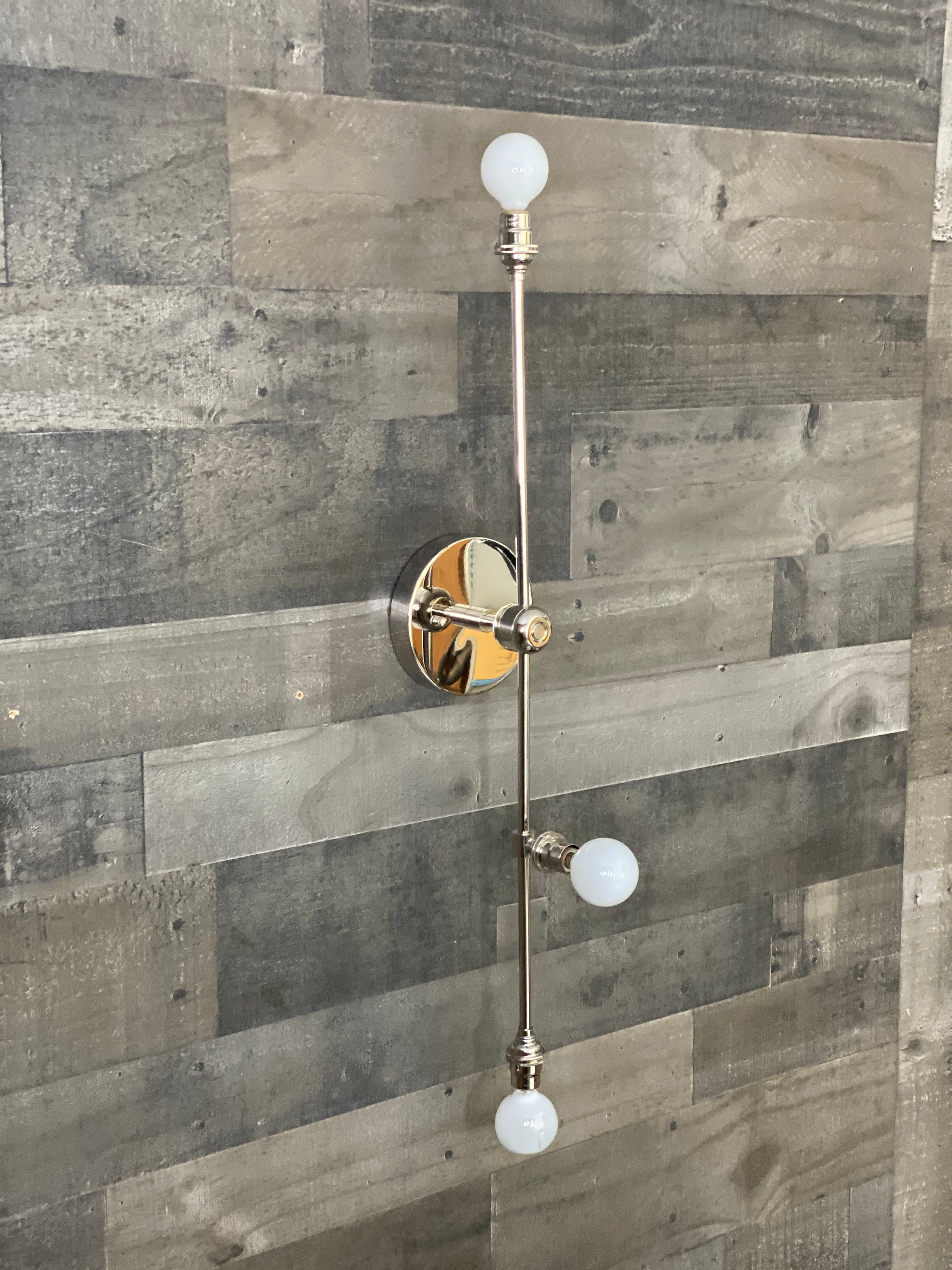 Nova Modern 3 Bulb Candelabra Wall Sconce Mid Century Bathroom Hallway ...