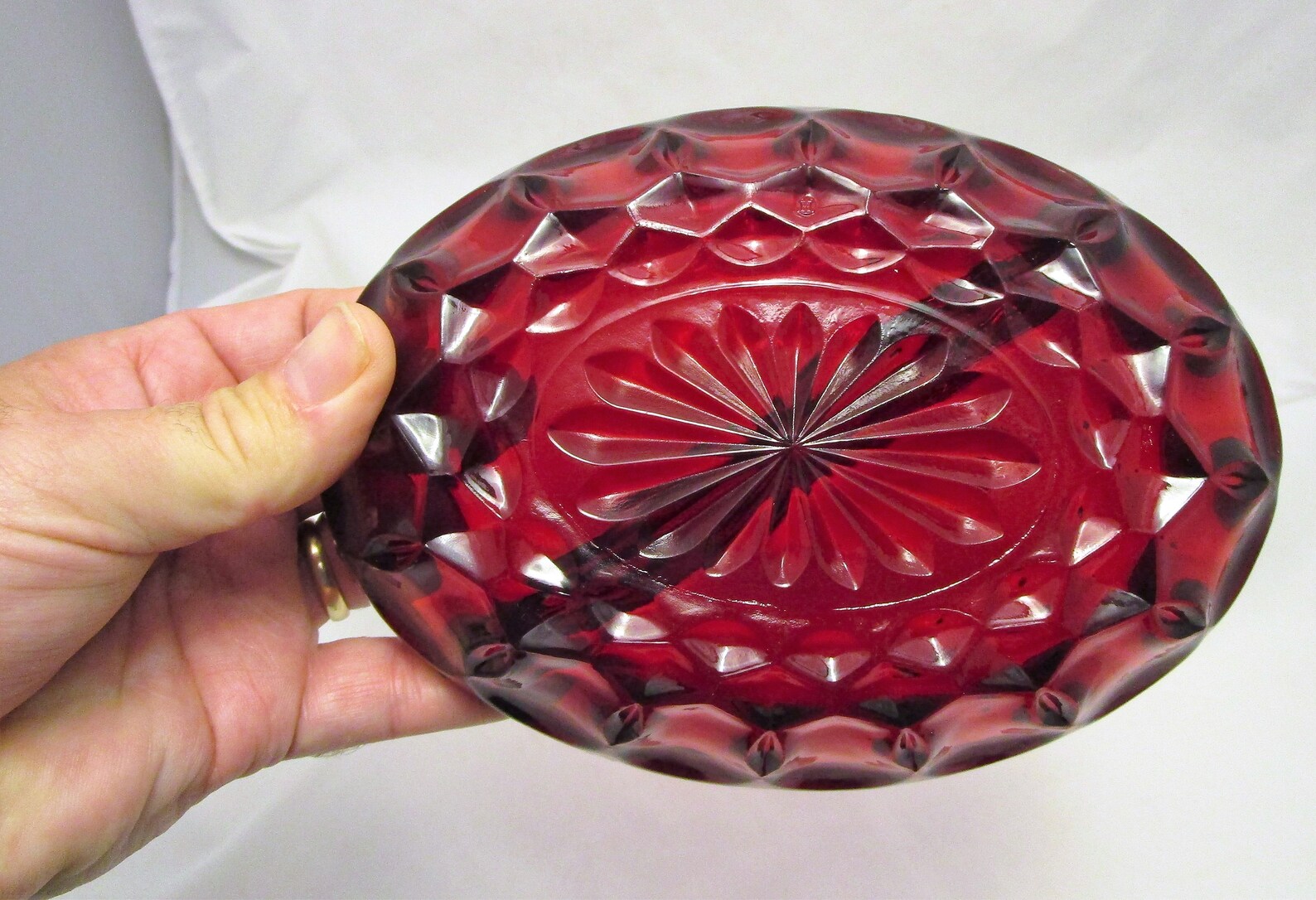 Vintage Anchor Hocking Royal Ruby Relish and Berry Bowl Set - Etsy