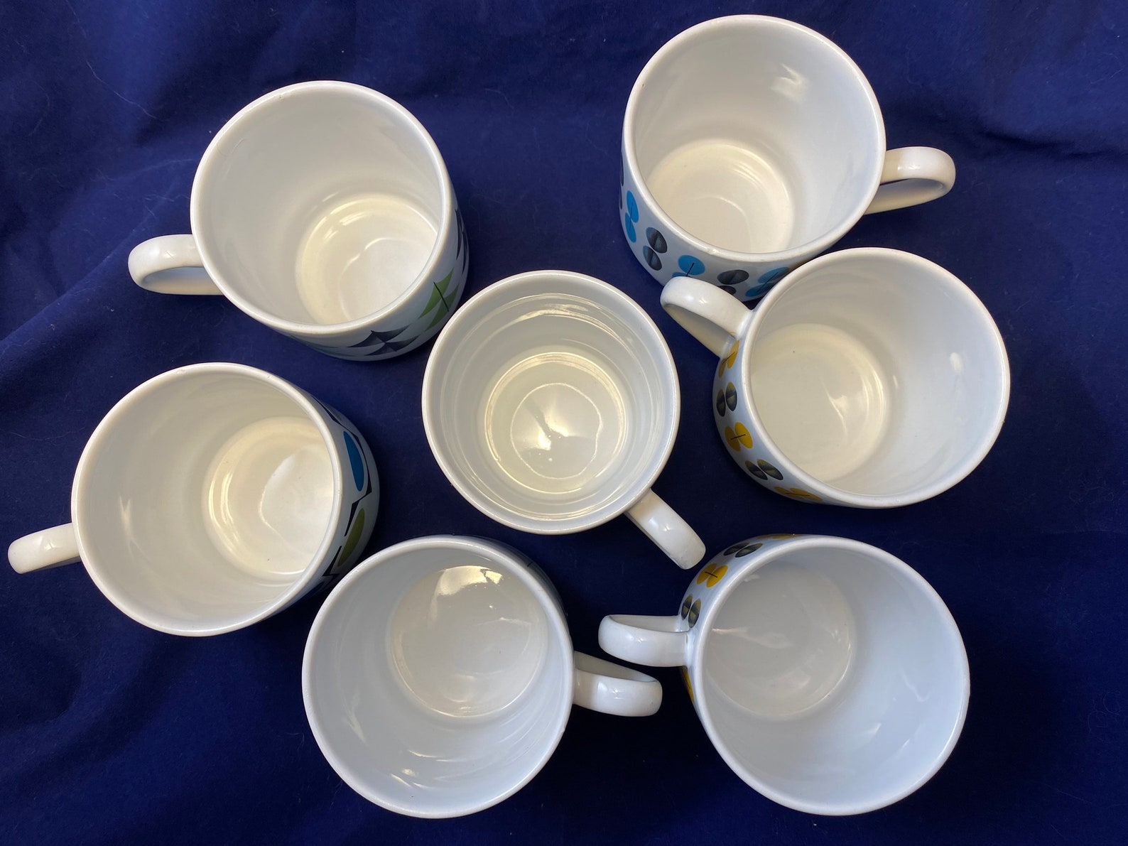 Tams Mid Century Modern Stacking Cups 1966 Set of Seven Tams - Etsy