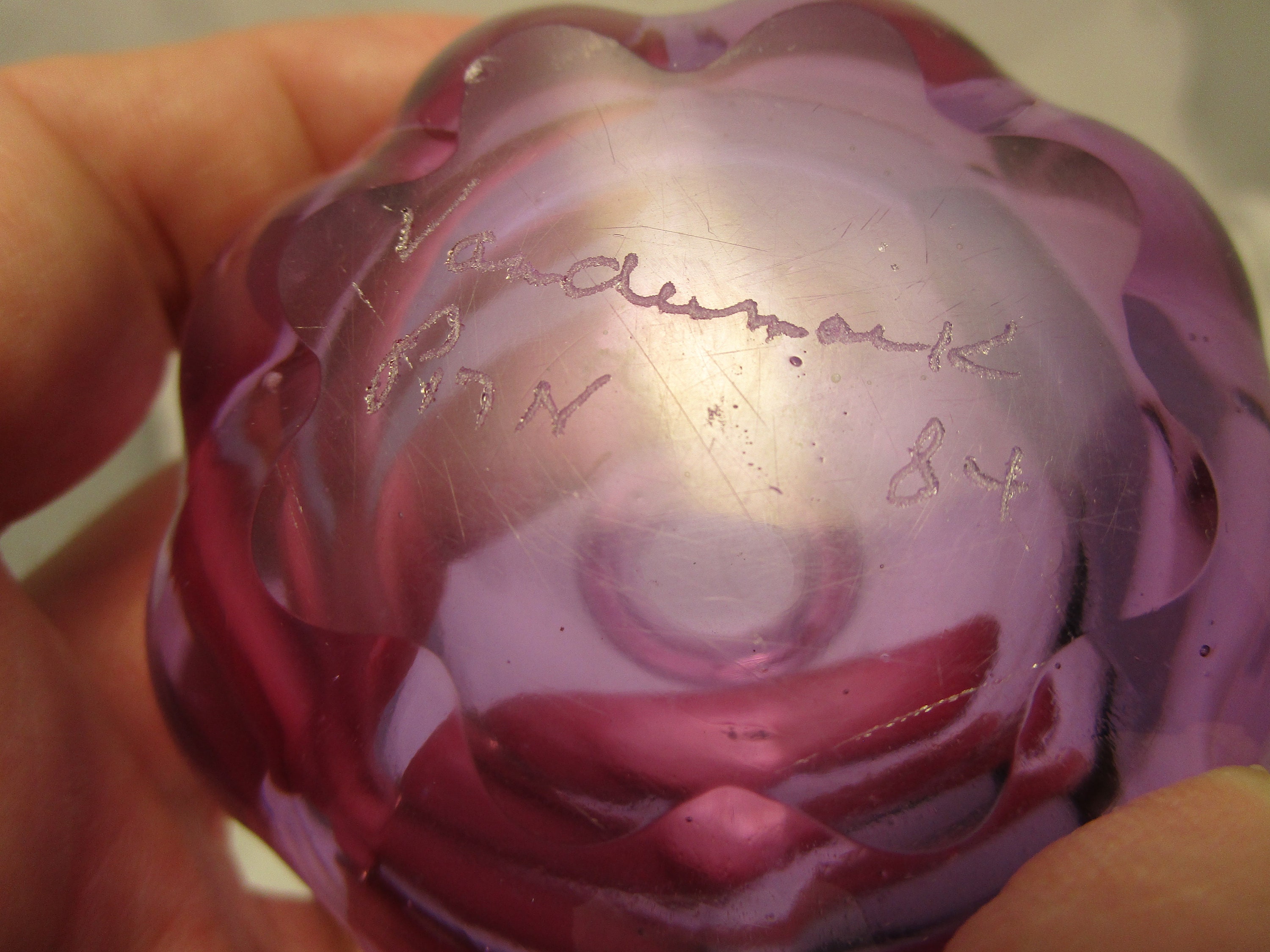 Two Art Glass Perfume Bottles Vandermark Studios Signed by - Etsy