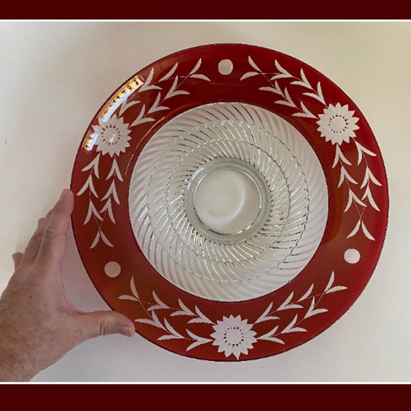 Red Depression Glass - Etsy