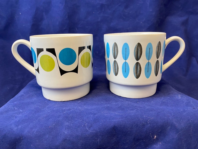 Tams Mid Century Modern Stacking Cups 1966 Set of Seven Tams - Etsy
