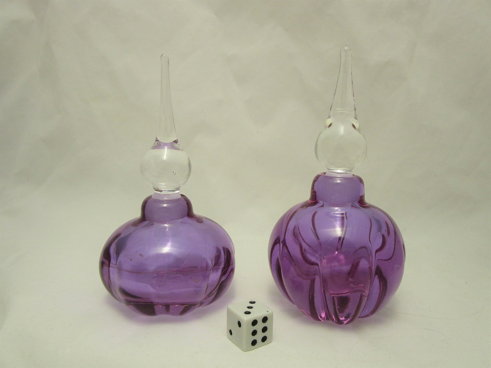 Two Art Glass Perfume Bottles Vandermark Studios Signed by - Etsy