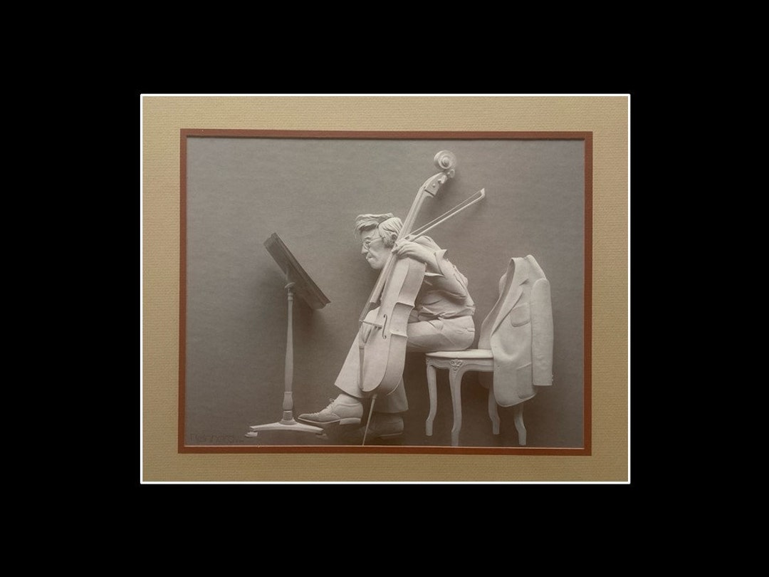 Yo Yo Ma Lithograph: the Cellist by Siegbert Reinhard, 1976, Framed - Etsy