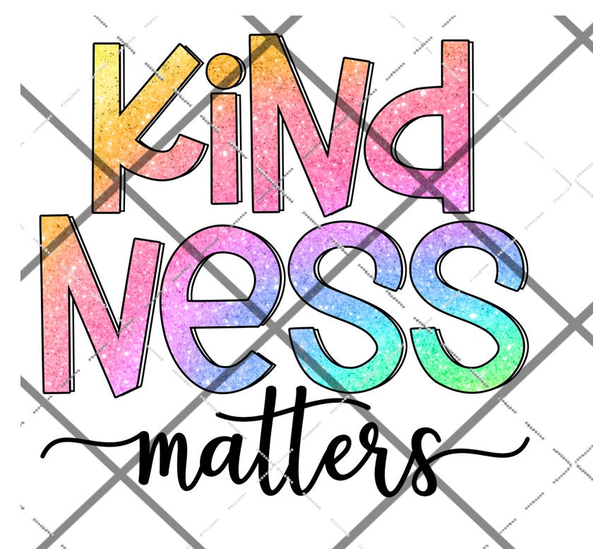 Kindness Matters Waterslide for Tumblers Waterslides for | Etsy
