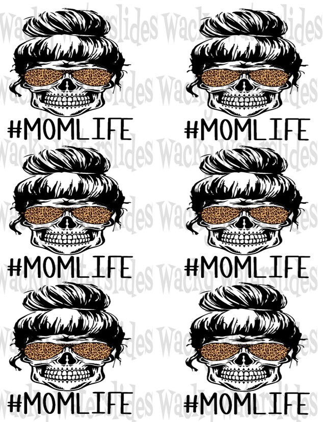 Mom Life Clear Waterslide for Tumblers Laser Printed High | Etsy