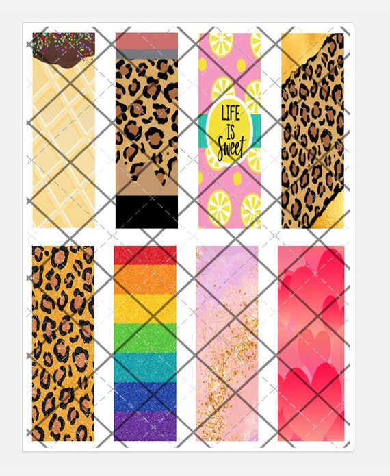 Visual Arts leopard pen waterslide waterslide decals for pens clear or ...