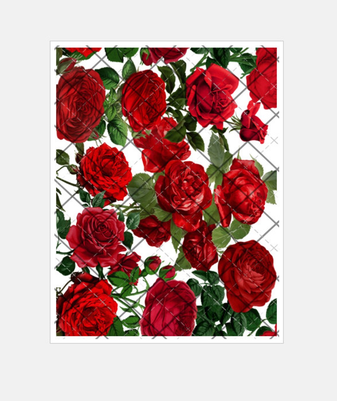 Rose Wrap Waterslide Wrap for Tumblers Full Tumbler Wrap - Etsy