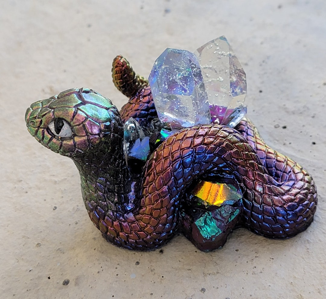 Color Shifting Snake Crystal Guardian Altar Decor Serpent - Etsy