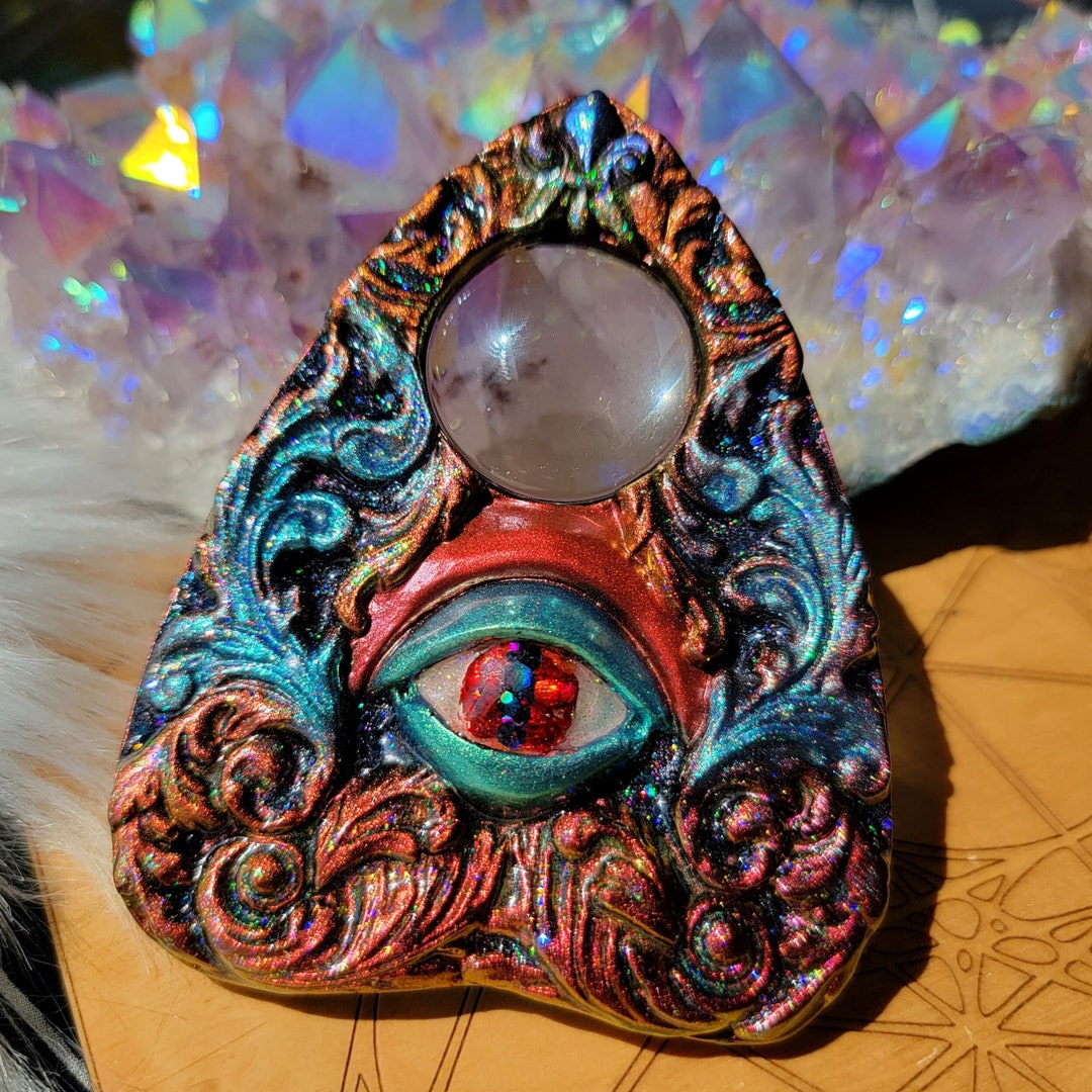 Color Shifting Evil Eye Planchette, Ouija Planchette, Divination, Ouija ...