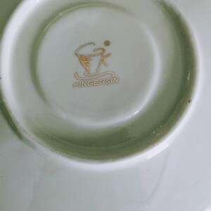 Rose Pattern Kingsin Porcelain Cup and Saucer Set. - Etsy