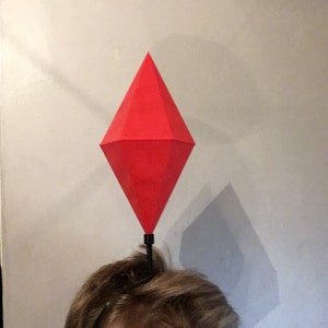 HUGE Sims LED Plumbob Headband / Life Size Light up Mood Plum Bob ...