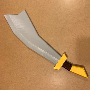 SCIMITAR / OSRS Style Sword / Rune Adamant Mithril Bronze Iron Steel ...