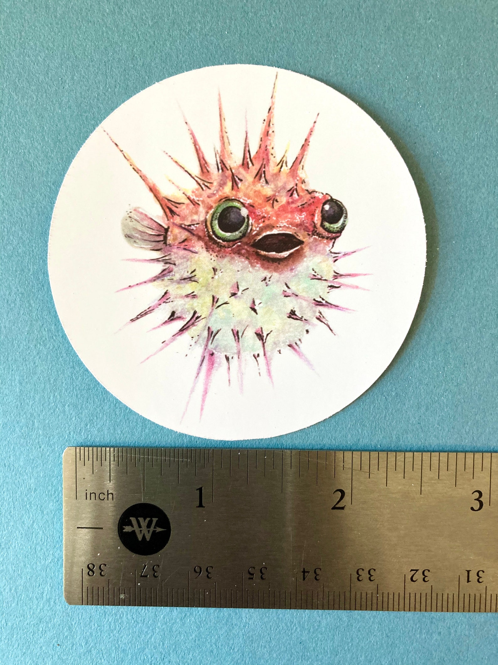 Puffer Fish Vinyl Sticker 2.5-in in Size Weatherproof - Etsy Norway