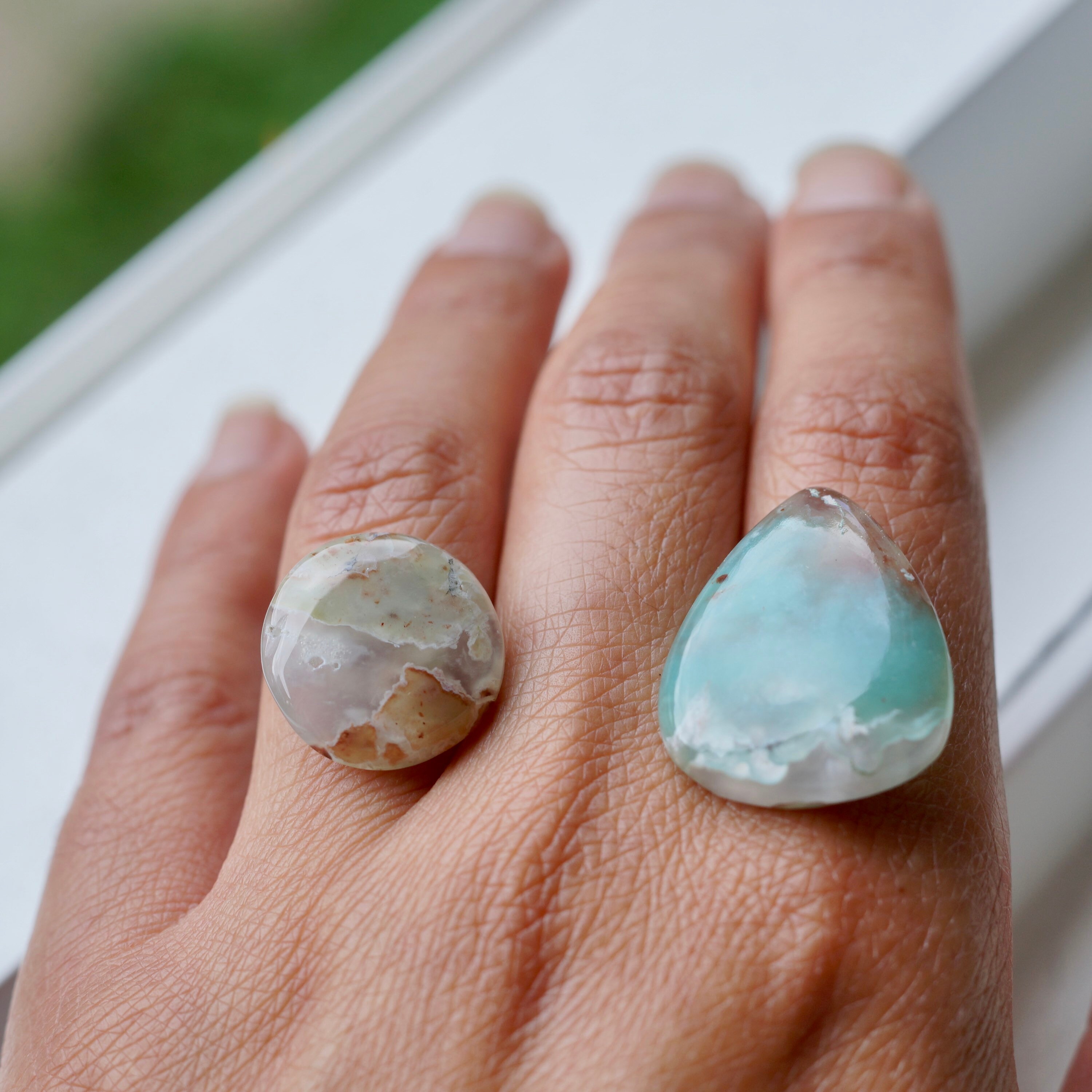 SMALL. Aqua Chalcedony! 17-26 Mm. Choose a Gorgeous Seafoam Green Ocean ...