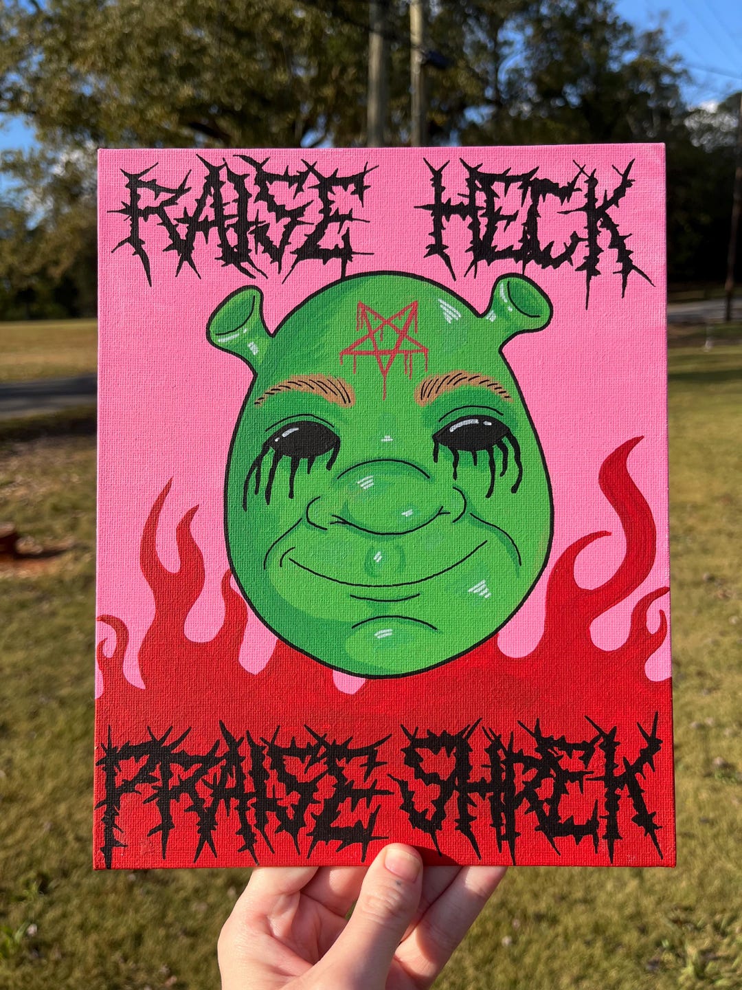 Raise Heck Praise Shrek - Etsy