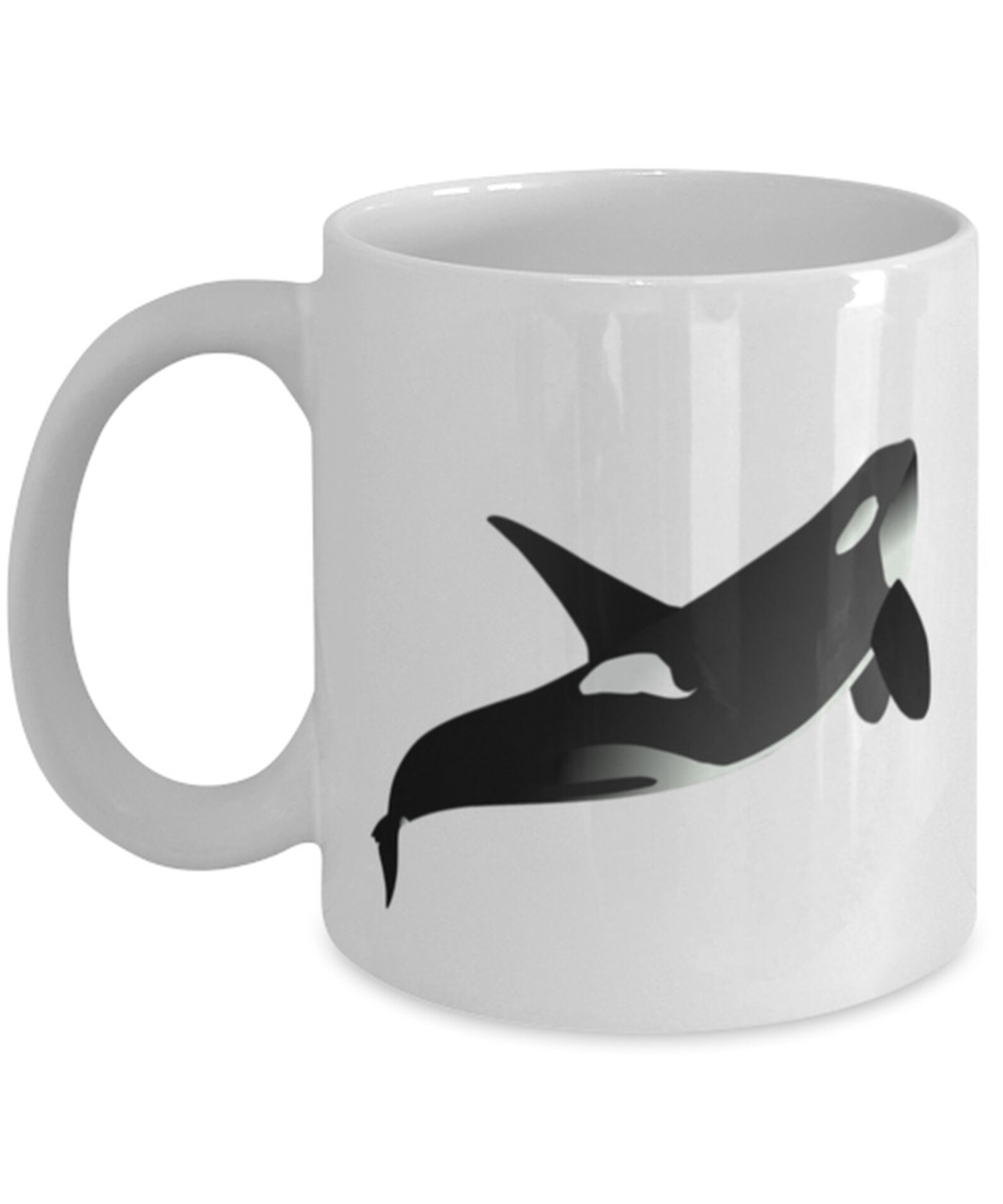 Majestic Orca Mug, Orca on White Coffee Cup, Love Killer Whales, Orca ...