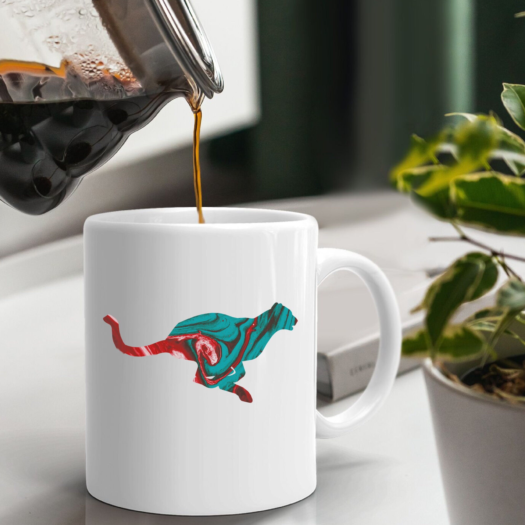 Drink & Barware Conservation Gift Love Wild Animals Beautiful Cheetahs ...