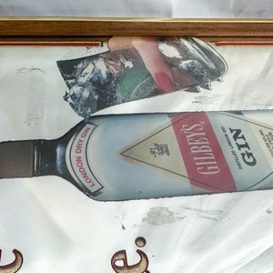 Vintage Gilbey's Gin here's to More Gin Taste Bar Mirror Sign - Etsy