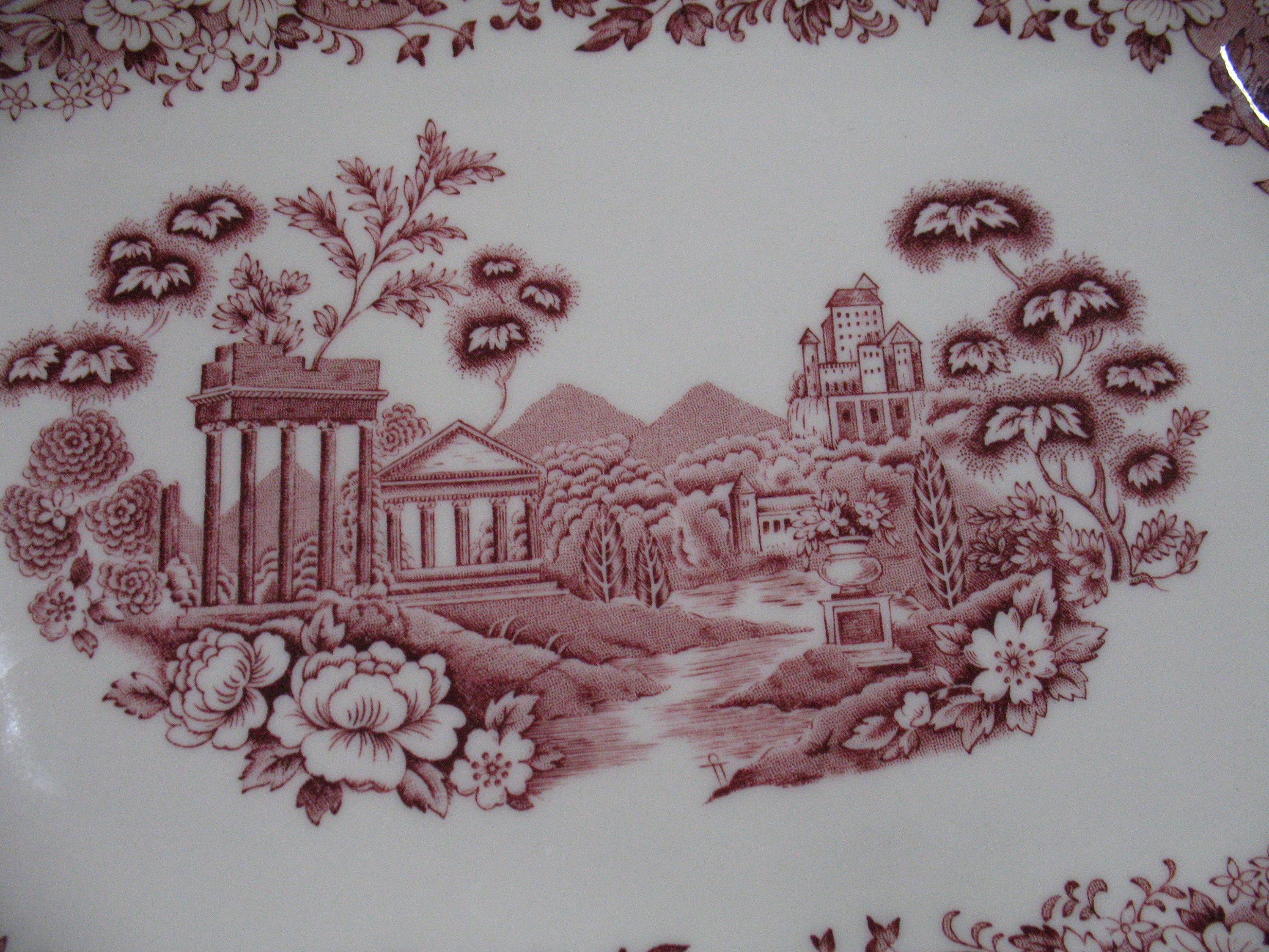 Vintage Warwick Tudor Rose Pink Serving Platter - Etsy