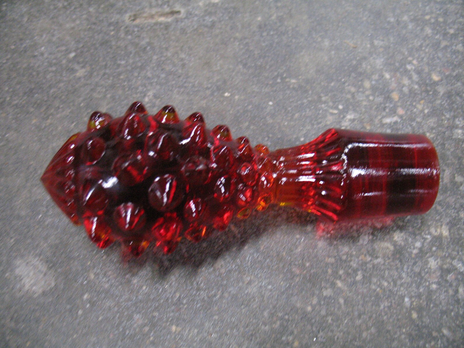 Vintage Fenton Ruby Red Carnival Hobnail Decor Decanter and - Etsy