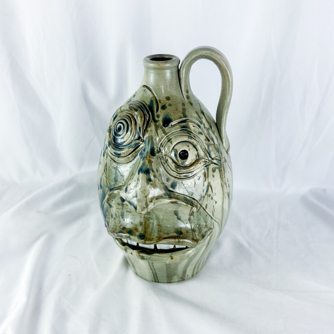 Signed Kovack archie Lawrence Ugly Face Jug - Etsy